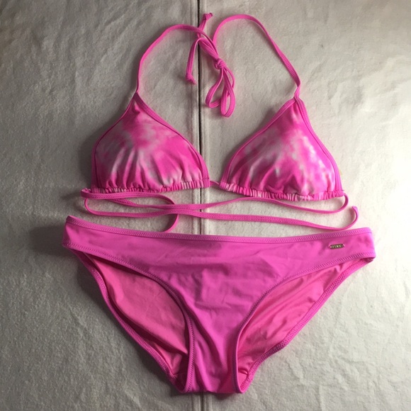 PINK Victoria's Secret | Swim | B43 Women 2pc Pink Victorias Secret ...